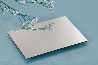 China SGS PVDF Coating Mirror Aluminum Composite Panel 1220mm Width with 0.05-0.50mm Aluminum Thickness for sale