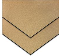 China RoHS Outdoor PVDF Coating Brushed Aluminum Composite Panel 1220x2440mm with 0.08-0.50mm Aluminum Skin for sale