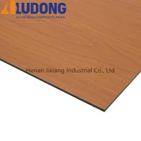 China 1570mm Wood Grain Aluminum Composite Panel 4mm Thickness with PVDF Coating for Outdoor Building Applications for sale