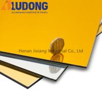 China ALUDONG ALD-T835 3mm Brushed Silver Aluminum Composite Panel with PVDF Coating for Building Facades for sale