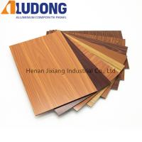 China 1220x2440mm Wood Pattern Aluminium Composite Panel High Strength Mould Proof CE Certified for Interior Decoration for sale