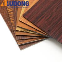 China 1570mm Wood Grain Aluminum Composite Panel 4mm Thickness with PVDF Coating for Outdoor Building Applications for sale