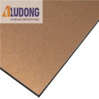 China Brushed Aluminum Composite Panel ACP 4x8 Ft Nano Coating Easy Installation for Partition Wall for sale