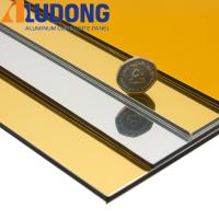 China Mirror Aluminum Composite Panel For Architectural Decorations Lightweight High Hardness Weather Resistant for sale