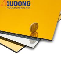 China 3mm Gold Silver Mirror Aluminum Composite Panel PE Coating - 1220×2440mm & 1250×2440mm Sizes for sale