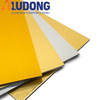 China 3mm Gold Silver Mirror Aluminum Composite Panel PE Coating - 1220×2440mm & 1250×2440mm Sizes for sale