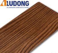 China OEM Custom 1220x2440mm Aluminum Composite Panel PE PVDF Coating Wood Grain for Interior Decor for sale