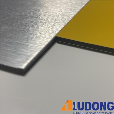 China Sparkling ACP Brushed Aluminum Composite Panel 1000mm-6000mm Length, 2mm-6mm Thickness for Building Cladding for sale