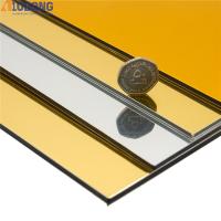 China 1550mm Width Mirror Finished Aluminum Panel With PE Surface Coating for sale
