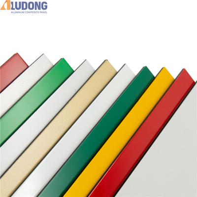 China Signage ACP ACM 5mm PVDF Aluminum Composite Panel Brushed for sale