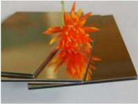 China Max Length 6000mm Mirror Aluminum Composite Panel With Surface Gloss 30% 70% for sale