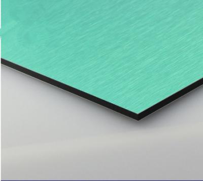 China Surface Brushed 1220mm Width Weatherproof Brushed Aluminum Composite Panel for sale