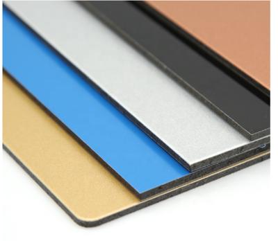 China B1 Fireproof PVDF Aluminum Composite Panel 4mm for Curtain Wall Exterior Cladding for sale