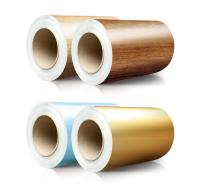 China Wood Textured Aluminum Plastic Composite Board with Polyester Coating for sale