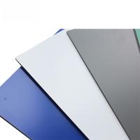 China Fireproof 3mm ACM Panel Glossy Blue for Interior Decoration 1220x2440mm for sale