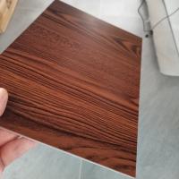 China PVDF Wooden Aluminum Composite Panel 1220mm x 2440mm with 10-15 Year Guarantee for Construction for sale