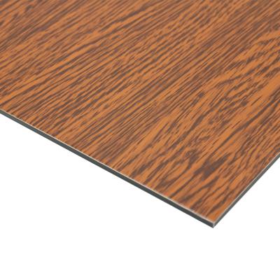China 4mm Aluminum Composite Panel Wooden Surface for Building Decoration Indoor Outdoor for sale