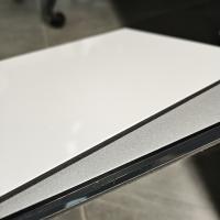 China Flash Silver PVDF Aluminum Composite Panel 4mm High Dimensional Stability Advertisement Sheet for sale