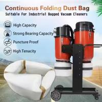China Longopac Continuous Drop Down Dust Bags for Concrete Extractors - Heavy-Duty Industrial Vacuum Replacement Bags for sale