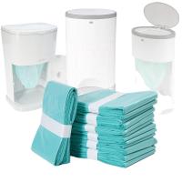 China HDPE Adult Diaper Liner Refill Bags 10M-12M Length for Dekor Classic & Korbell 16L Pails with Custom Logo Options for sale