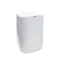 China White Smart Trash Can 17.5L Self Sealing Touchless Sensor Bin Custom Logo for sale