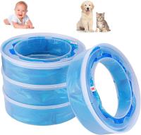 China Biodegradable Diaper Pail Refill Bags 6 Counts Custom Length 7 Layers Coextrusion Baby Safe for sale