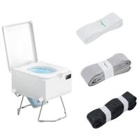 China Disposable Portable Toilet Waste Bags 5-Layer Biodegradable PE Film Roll for Camping - Custom Sizes Available for sale