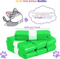 China Custom Biodegradable Cat Litter Box Liners 4.5-8m Length with Drawstring Pet Waste Bags for sale