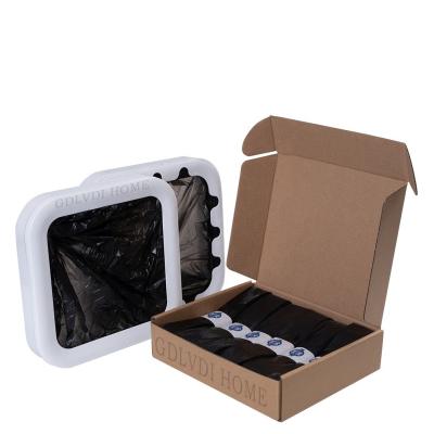 China Custom Smart Trash Can Garbage Bags 6m-8m Length Options | Biodegradable PE/PP Materials | Logo Printing Available for sale