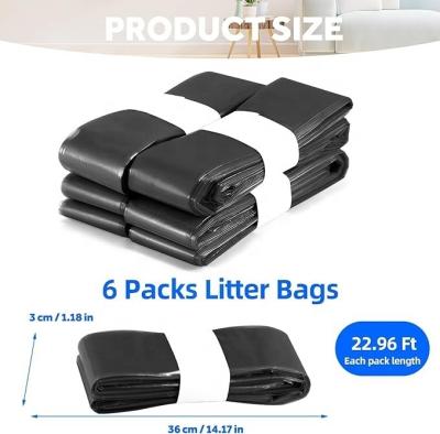 China Heavy Duty Diaper Pail Refill Bags 7 Layer Coextrusion Odor Lock Trash Bags 6m Length Customizable for sale