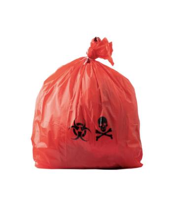 China HDPE Biohazard Medical Waste Bags - Red/Yellow Disposal Bags with 500pcs MOQ and Custom Sizes for sale