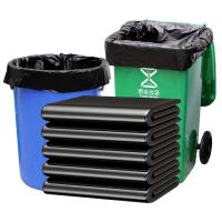 China Eco-Friendly Heavy-Duty Garbage Bags 30-55 Gallon Recycled Plastic Refuse Bags for Household & Commercial Use for sale