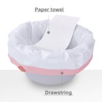 China Portable Commode Liners 21x16 Inch with 35oz Absorbent Pads - Lavender Scented Disposable Toilet Bags for sale