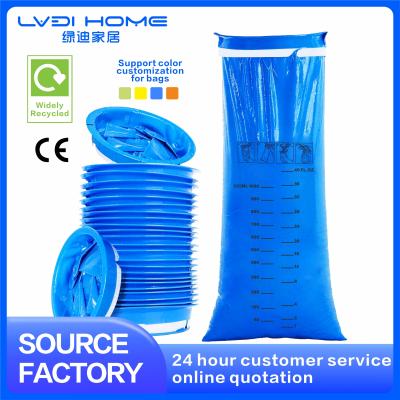 China Carbon-Neutral Recycled-Material Vomit Bag 1000ml Large Capacity Disposable Emesis Bag for sale