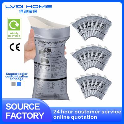 China Solidifying Gel Unisex Urinal Bag 700ml Eco Friendly Emergency Disposable Portable Toilet Refill for sale