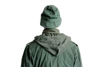 China Men Alpha M65 tactical Jacket With Hood Army Green Color for sale