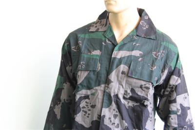 China Polyester Cotton Philippine  Security Uniform In Woodland Camou For Training for sale