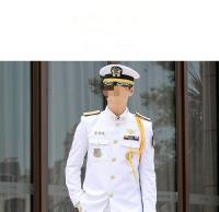 China Classic White Ceremonial Suit Waterproof For Formal Events Ceremonial Uniform White tactical Uniform With Shoulder Epaulets for sale