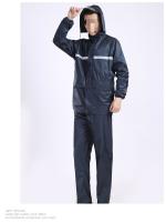 China Full Body Protection tactical Poncho Raincoat PU Coating Waterproof For Men And Women for sale