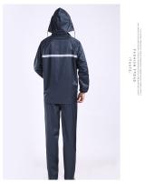 China PU Coating tactical Raincoat Poncho Windproof For Men And Women Full Body Protection for sale