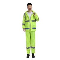 China PU Coating Full Body Protection tactical Raincoat Poncho Waterproof For Cycling Construction Work for sale