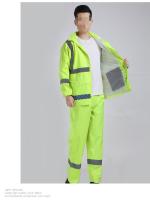 China PU Coating Full Body Protection tactical Raincoat Poncho Waterproof For Cycling Construction Work for sale