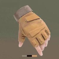 China Outdoor Sport Combat Tactical Half Finger Gloves Shock Resistant for Hiking for sale