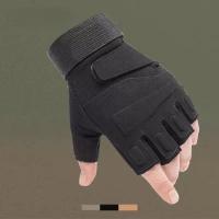 China Outdoor Sport Combat Tactical Half Finger Gloves Shock Resistant for Hiking for sale
