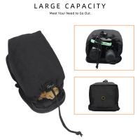 China Laser Storage Drawstring Tactical Magazine Bag With Adjustable Waist Belt And Waist Bag for sale