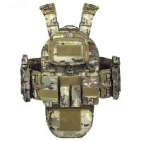 China CS Field Protective Camouflage Combat Waistcoat Khaki 1000D Fabric Multifunctional for sale