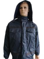 China Navy Blue All Weather tactical Jacket with Advanced Composite Fabric Technology and 4 Pockets Design for sale