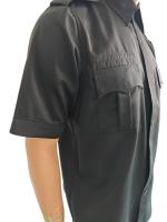 China Black Security Uniform Set With Short Sleeve And Straight Leg Trousers Tactical Uniform On Duty Workwear for sale