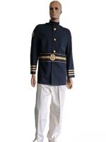 China Professional Design Classic Black Color Ceremonial Uniform Suit Set 60 Polyester 40 Viscose for sale