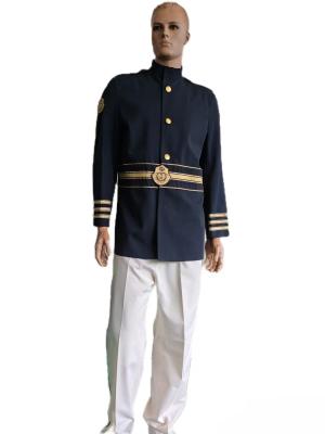 China Professional Design Classic Black Color Ceremonial Uniform Suit Set 60 Polyester 40 Viscose for sale